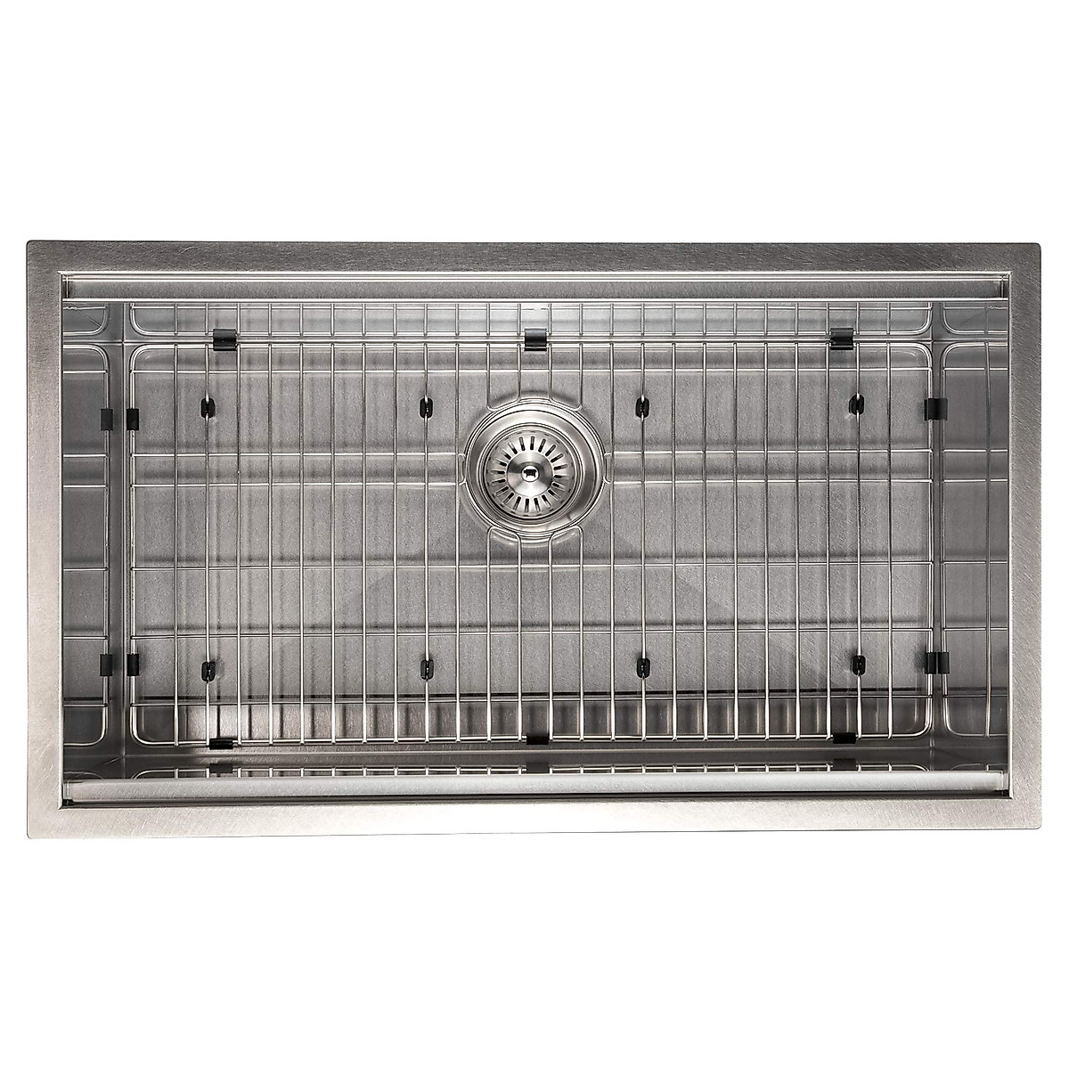 ZLINE 30" Garmisch Undermount Single Bowl Scratch Resistant Stainless Steel Kitchen Sink with Bottom Grid and Accessories (SLS-30S)