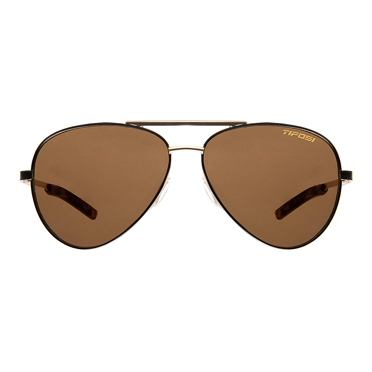 Tifosi Optics Shwae Aviator Sunglasses (Midnight Gold, Brown)