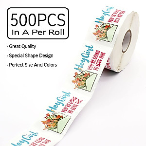 Hey Girl You’re Going to Love This Stickers,Thank You Stickers,Handmade Stickers,Small Shop Stickers,Envelopes Stickers for Small Business, Online Retailers,Handmade Goods,500 Labels Per Roll