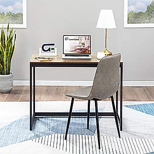 GreenForest Computer Desk for Small Space Modern Home Office Computer Desk 40 Inch Simple PC Laptop Study Table Workstation, Brown