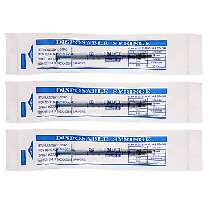 30 Packs 1ml Syringe Sterile, Oral Dispenser Syringe, Individually Sealed. (no needle)