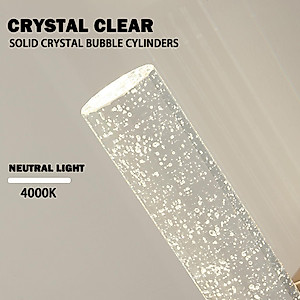 YZMARYT Wall Sconces Set of Two, Gold Wall Sconce, 11inch Wall Sconces Indoor, Bathroom Sconce, Bubbled Crystal Glass 10W Bathroom Vanity Light, Suitable for Bathroom, Hallway, Bedroom (Set of 2)