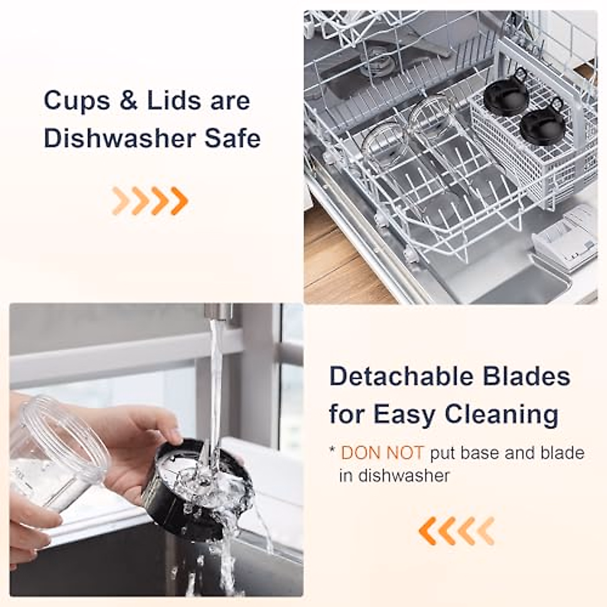 KOIOS Smoothie Blender, 900W Personal Blender for Shakes and Smoothies Kitchen with 2 No-BPA 22oz Portable Blender Cups, Single Serve Smoothies Maker Mixer for Juices, Nutritious Recipe (Light Grey)