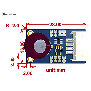 MLX90640 IR Array Thermal Imaging Camera 32×24 Pixels 55° Field of View I2C Interface 3.3V/5V Compatible with Raspberry Pi (ESP32) STM32 @XYGStudy (MLX90640-D55 Thermal Camera)