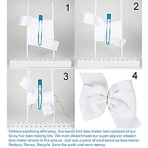 HipGirl Gift Wrapping Supplies - 2ct DIY Hair Bow Maker Hands Free Tool - Make Christmas Bows for Gift Wrapping Yourself. Make the Christmas Wrapping Gift Bows for Christmas Presents Easily
