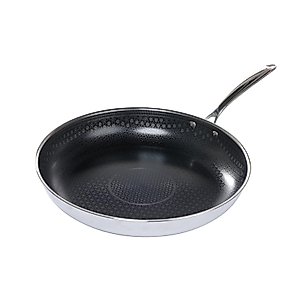 Black Cube CeramicQR Cookware - Made In France - Quick Release Fry Pan - 9.5-Inch - Induction Pan - Stainless Steel Fry Pan - Nonstick Frying Pan for Induction Cooktop Quick Release