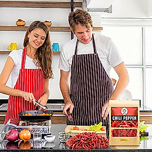 Yimi Dried Chiles Peppers, 5.3oz Red Hot Chili, Spicy Hot Heat, Great For Mexican,Thai and Chinese Recipes,like Pozole, Tamales, Hotpot, In Resealable Bags, Super Hot, Ideal Gift for Halloween