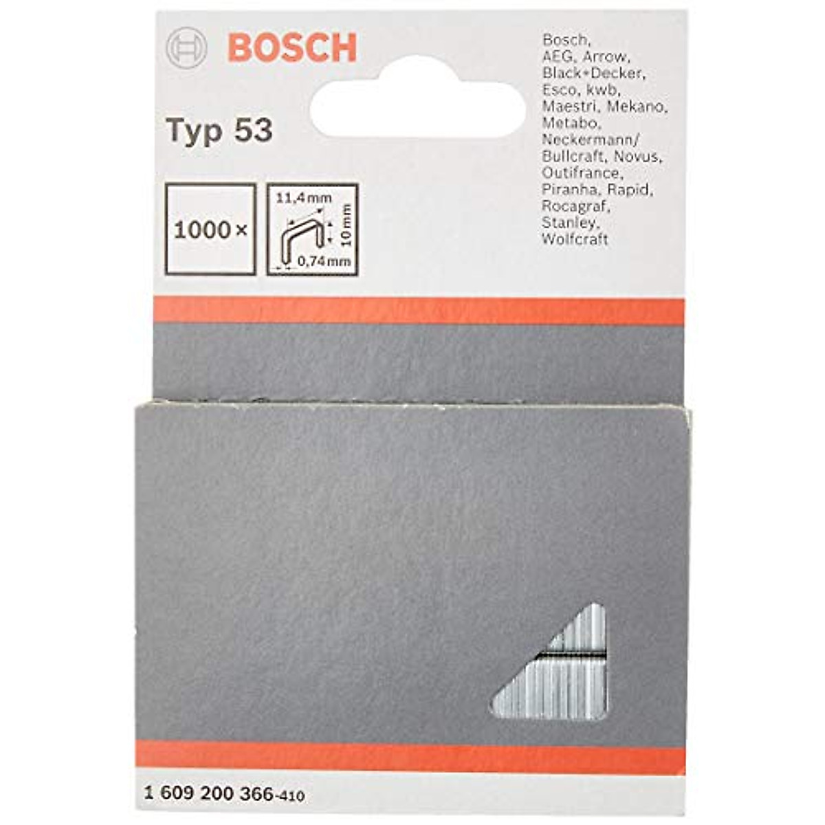 Bosch 1609200366 114 x 074 x 10 mm Type 53 Fine Wire Staples
