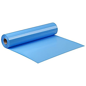 MECCANIXITY Heat Transfer Vinyl Rolls, 12" x 35 Feet HTV Vinyl, Lake Blue HTV Vinyl Iron on Vinyl Heat Vinyl Design for Shirts, Pillows, Hand Bags, Hats
