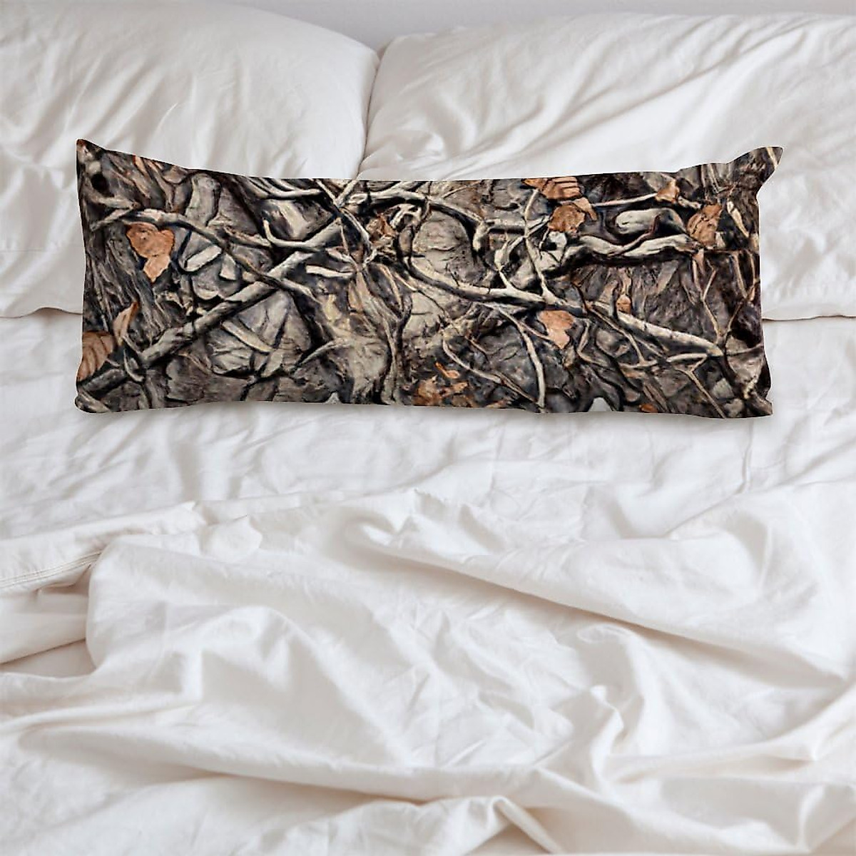 Tamengi Body Pillow Cover, 20x54 Inches Hunting Camouflage Pattern 8 Body Pillow Case with Hidden Zipper Closure,Body Pillow Pillowcases for Adults Pregnant Women