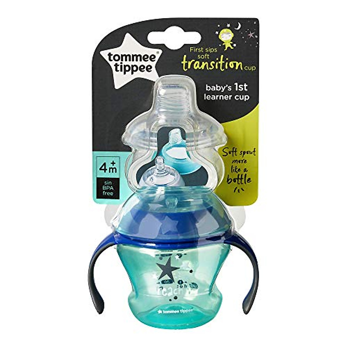 Tommee Tippee First Sips Soft Transition Cup, 4+ months â€“ (Pack of 1) (Colors May Vary)