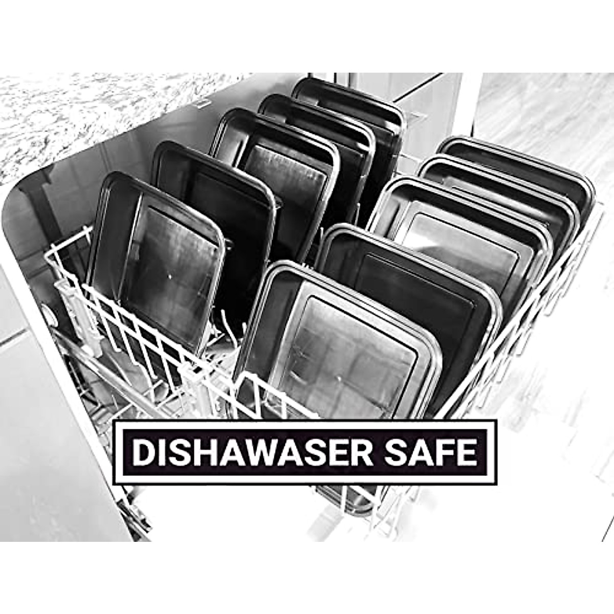 Sunrise Pak [100 Sets] 48oz Square Meal Prep Containers, Black Plastic Containers, To Go Container, Bento Box, Lunch Box, Food Storage Container, BPA Free, Reusable (SR8148B)