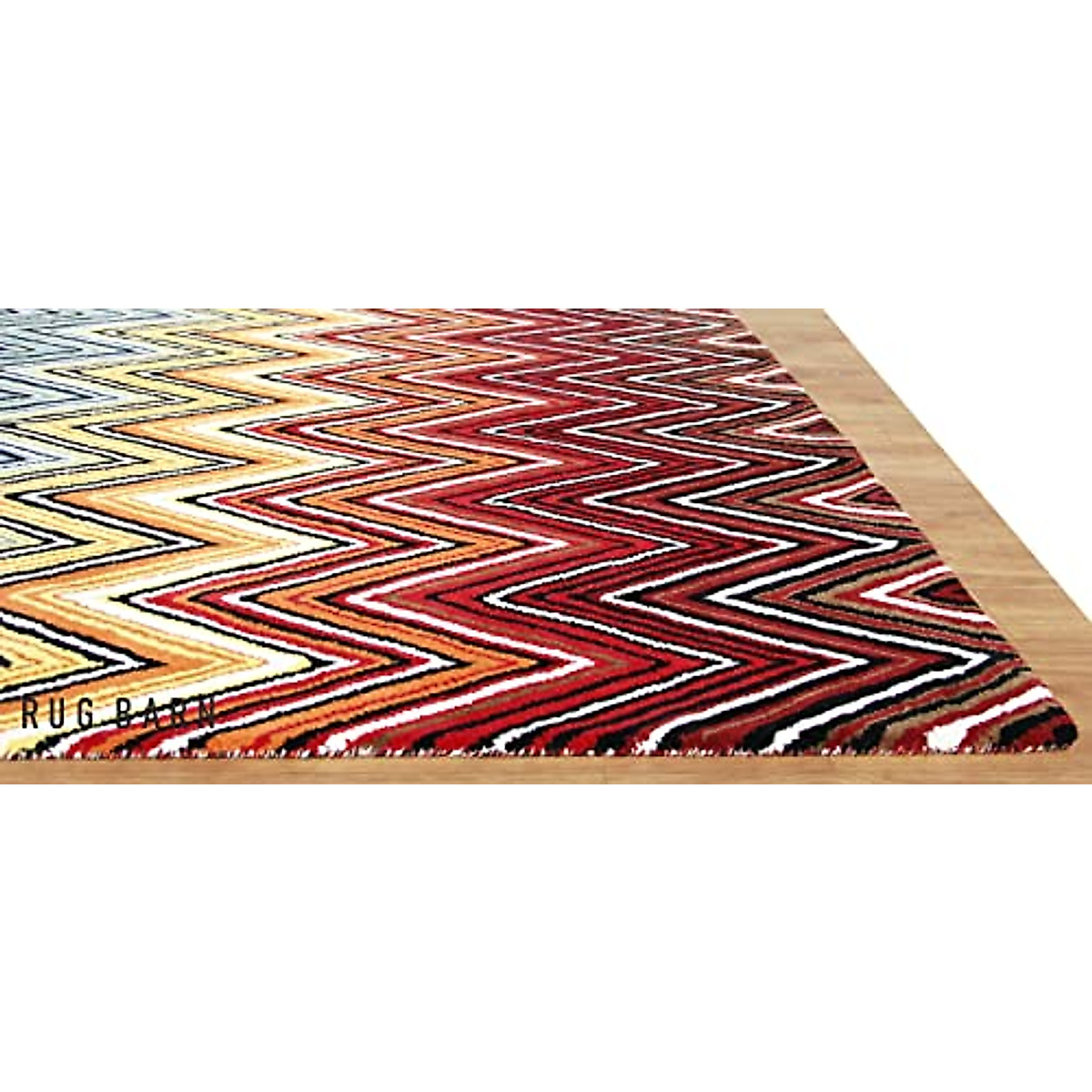 Magic Zig Zag 5' X 8' Feet Multi Color Hand Tufted Modern Style 100% Wool Area Rug/Carpet