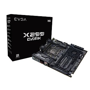 EVGA X299 Dark, LGA 2066, Intel X299, SATA 6Gb/s, USB 3.1, USB 3.0, EATX, Intel Motherboard 151-SX-E299-KR