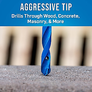 Jonard Tools DBC-3824 Combination Bellhanger Drill Bit, Wood, Concrete & Masonry, 3/8" x 24"