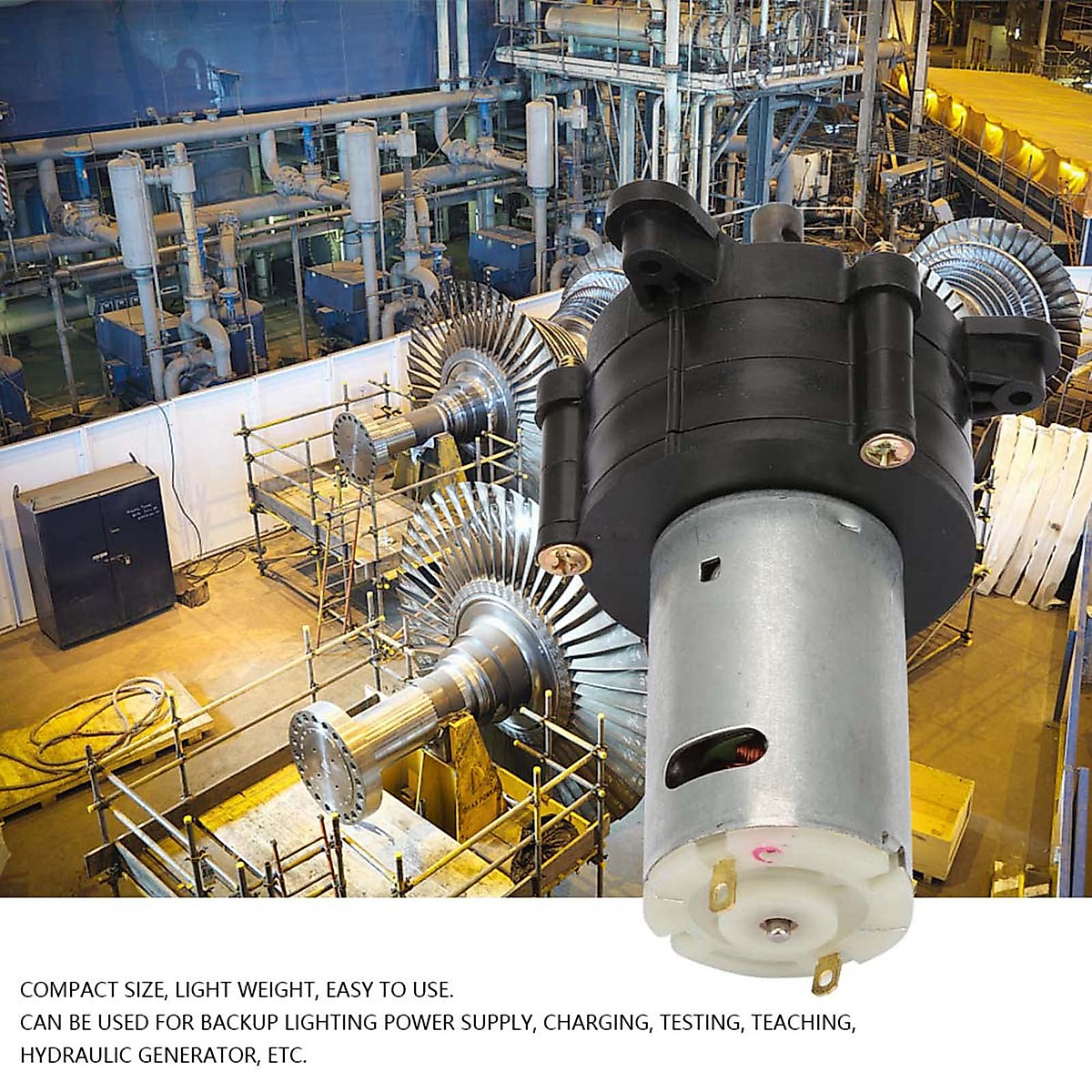 Oubit Hand-cranked Generator, DC Miniature Handcranked Wind Hydraulic Generator Power Energy Dynamotor for Backup Lighting Power