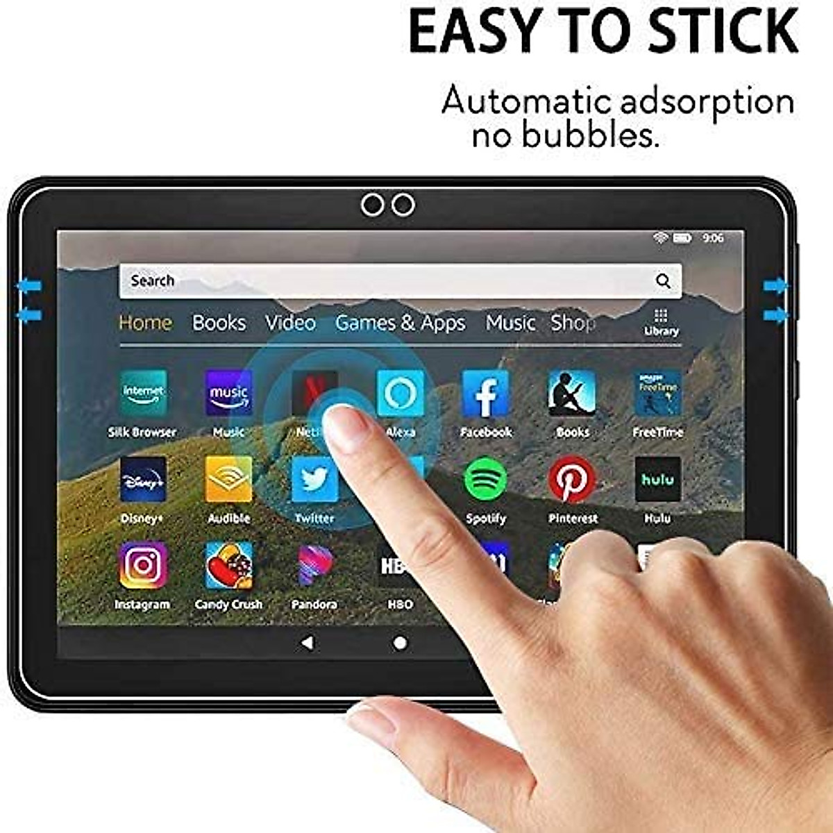 Fire HD 8 screen protector,Anti Blue Light Screen Protector for All-new Fire HD 8/HD 8 Plus/HD 8 Kids Tablet 8 Inch (10th Generation,2020 Release),High Definition/Scratch Resistant/Easy Installation