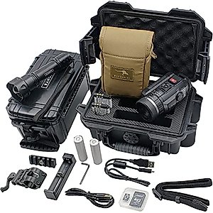 SiOnyx Full-Color Digital Night Vision Aurora Black Monocular Backcountry Adventure Kit - Includes Aurora Black Infrared Night Vision Camera, IR Illuminator & Marsupial Aurora Pouch……