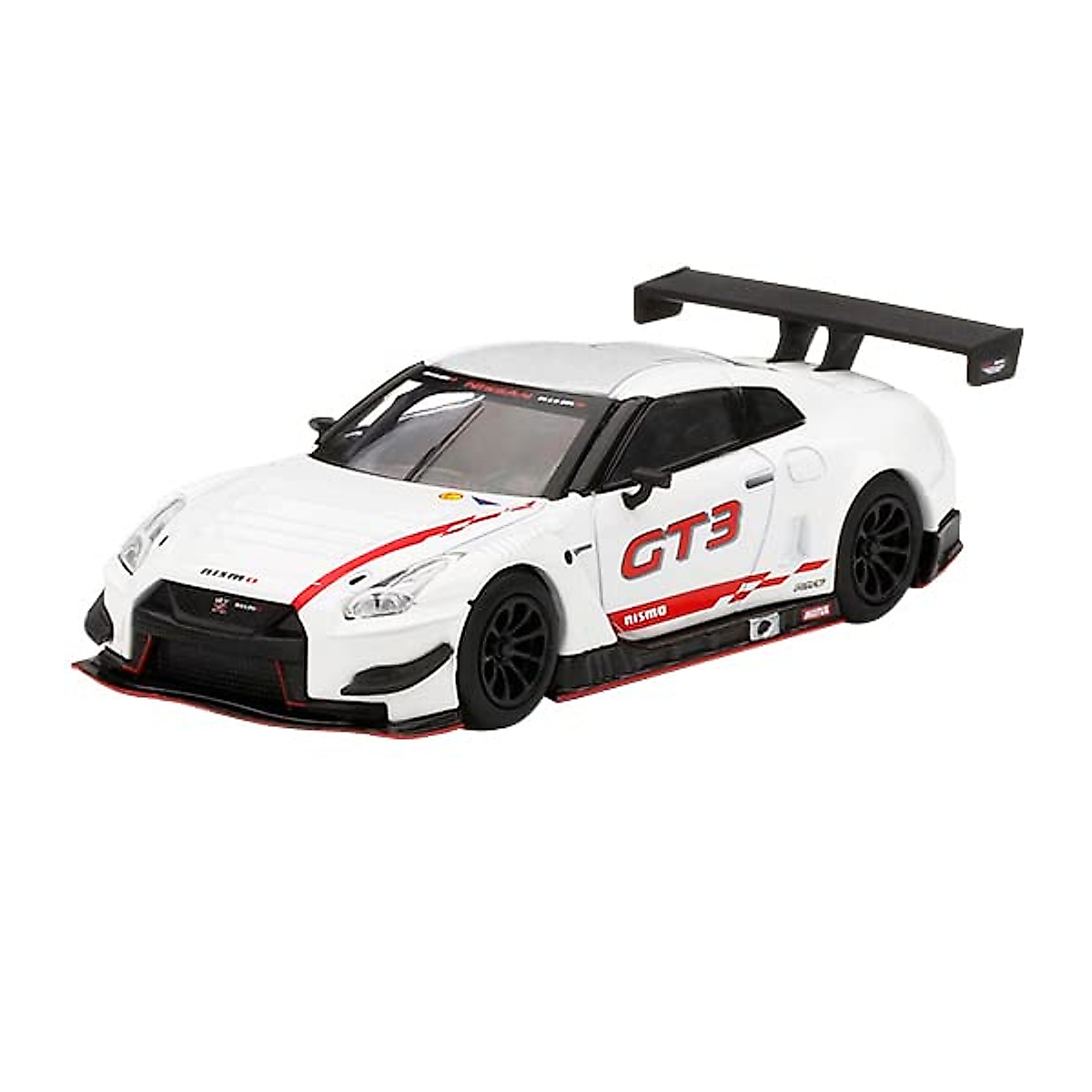 Truescale Miniatures GT-R GT3 White w/Silver Top & Graphics 2018 Presentation Ltd Ed to 3600 pcs Worldwide 1/64 Diecast Model Car by MGT00327