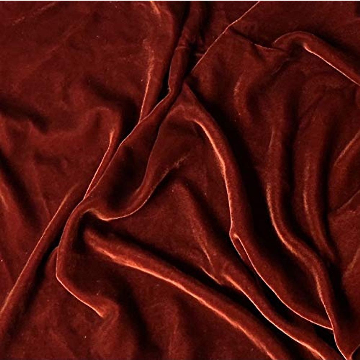 Burnt Orange - Silk/Rayon Velvet Fabric