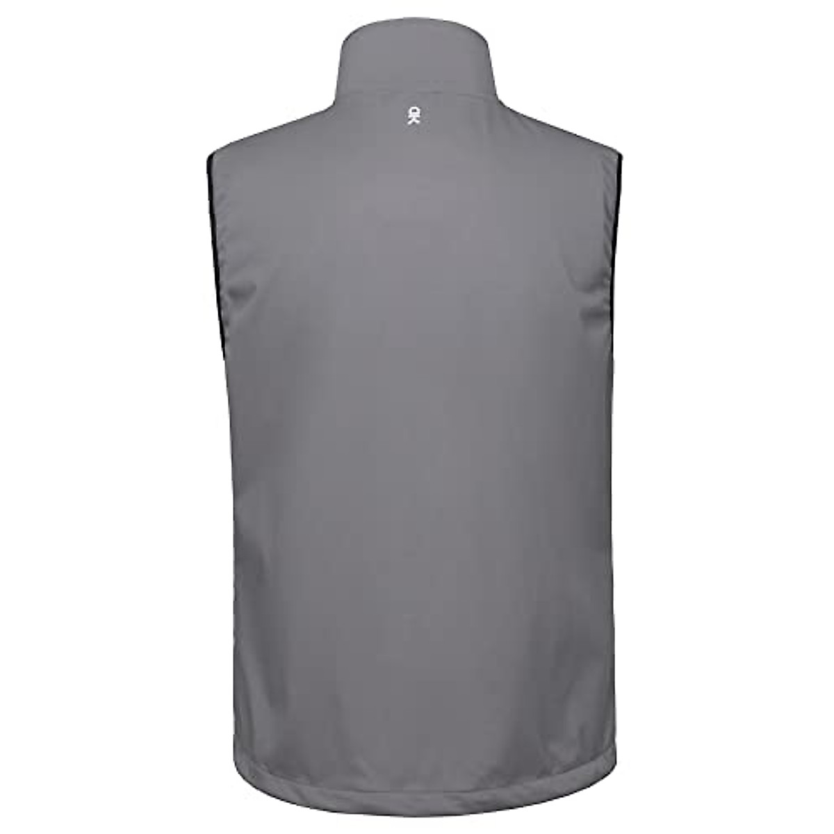 Little Donkey Andy Men's Lightweight Softshell Vest, Windproof Sleeveless Jacket for Travel Hiking Running Golf Gray XL