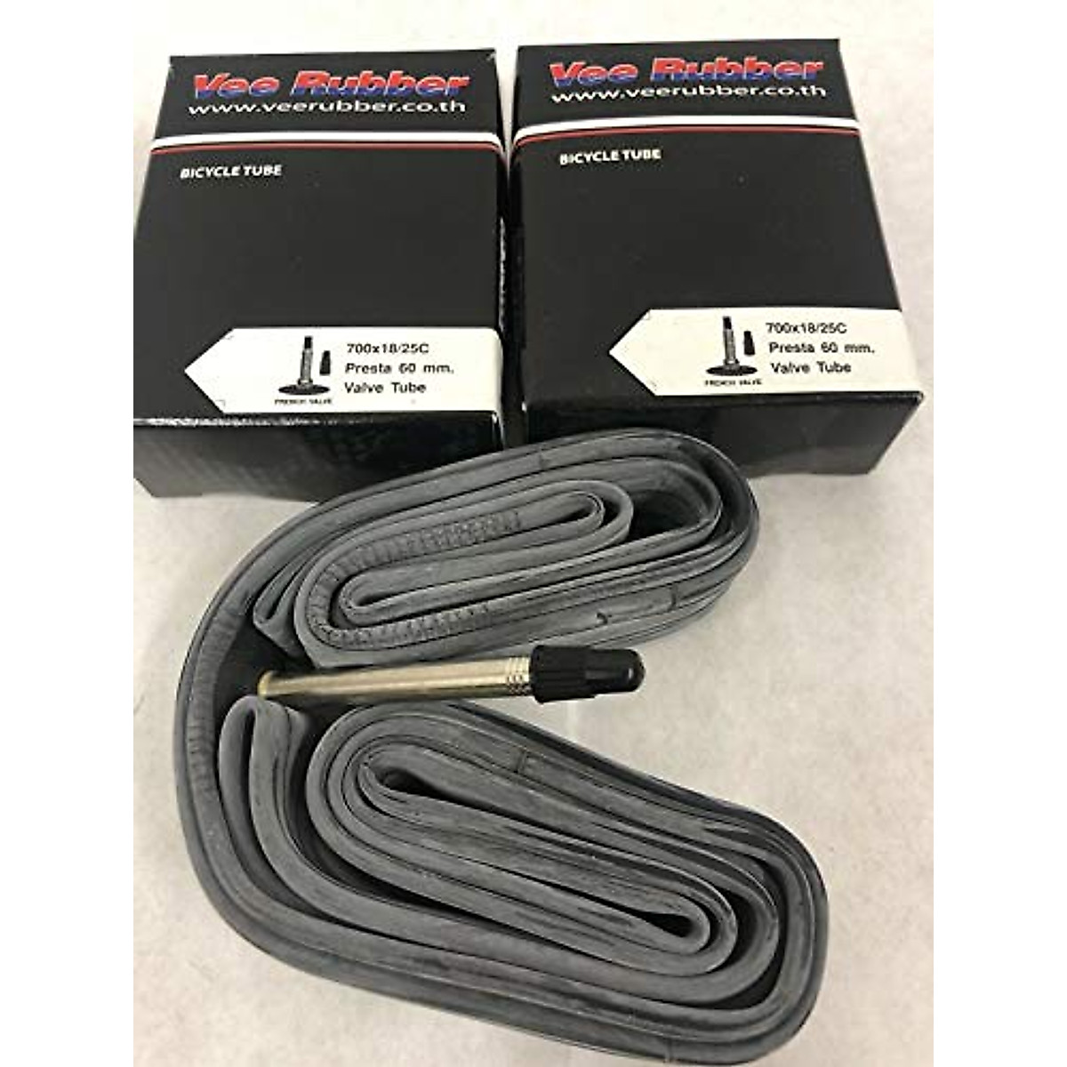 Two (2) 700x18C 700x25CNew Bicycle Inner Tubes Presets 60mm Fixie Road Bike