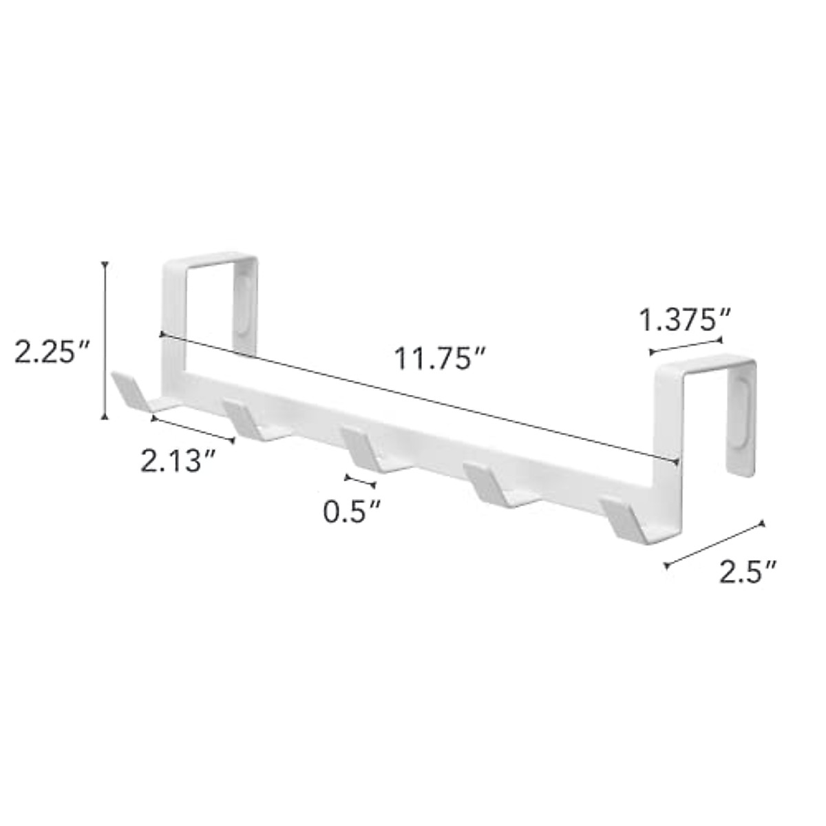 YAMAZAKI home Smart Wide Over the Door Rack, White