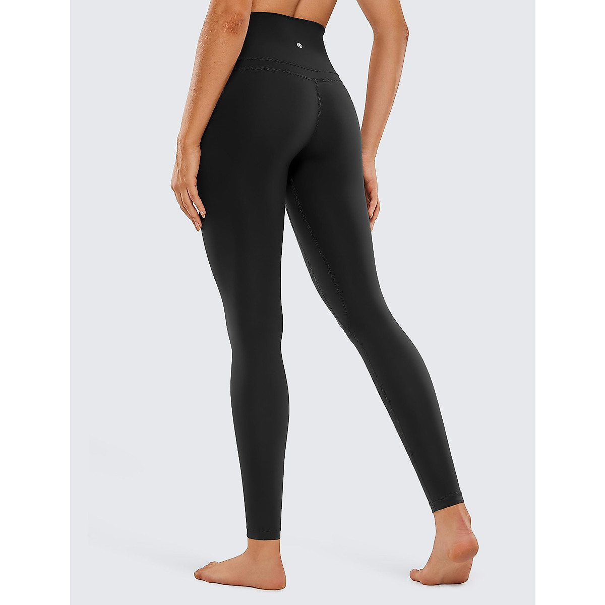 CRZ YOGA Women's Naked Feeling I Workout Leggings 28 Inches - High Waisted Full-Length Yoga Pants Black Medium