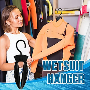 2 Pcs Foldable Wetsuit Hanger Fast Dry Surfing Suit Hangers Folding Vented Hanger for Men Women Suit Diving Accessories