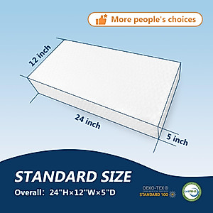 COLDHUNTER Cooling Cube Pillow for Side Sleepers Memory Foam Bed Firm Pillow Soft Pillow Support Head Neck Shoulder Pain Relief