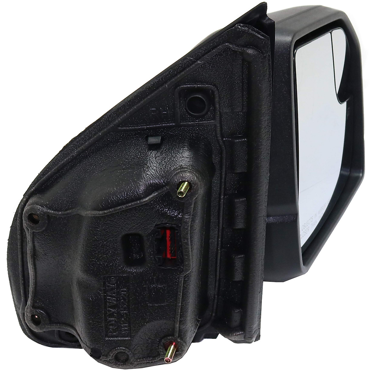 Kool Vue Right Power Heated Mirrors for Ford F-150 2015-2018 Manual Fold With Signal Light, Spotter Glass & Puddle Lamp; Without Memory & Auto-Dimming Textured Standard Cab, Up To 02/26/18