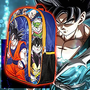 Bioworld Dragon Ball Z Character Panel Goku Kamehameha Molded Eva Backpack