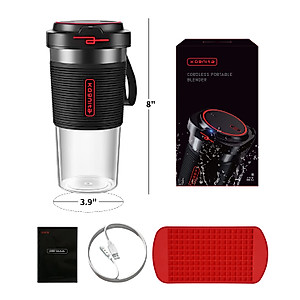 Personal Blender for Shakes and Smoothies, kognita 17OZ Protein Shake Blender with USB Rechargeable Batteries, Mini Travel Blender, BPA-Free