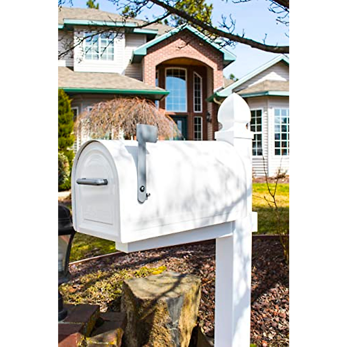 Gibraltar Mailboxes MB981W01 Reliant Locking Mailbox, Large, White