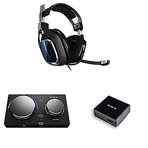 ASTRO Gaming A40 TR Wired Headset with Astro Audio V2 MixAmp Pro TR with Dolby Audio & ASTRO Gaming HDMI Adapter for-Playstation 5