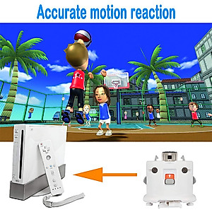 LACTIVX Wii Motion Plus Adapter, 2 Packs Upgraded Motion Attachment for Wii Remote Controller (White)