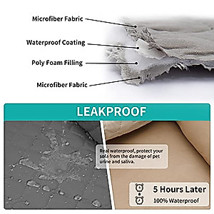 Easy-Going Waterproof Recliner Chair Sofa Cover with Pocket, 1-Piece Reversible Couch Cover for Recliner, Washable Protector with Elastic Straps for Dogs, Pets (Recliner Chair, Gray/Light Gray)