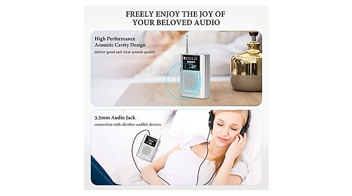 SEMIER Portable Cassette Player & AM/FM Radio Recorder