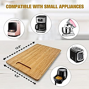 Appliance Sliders for Kitchen Appliances, Sliding Tray for Coffe Maker, Espresso Coffee Machine, Air Fryer, Kitchen Stand Mixer, Toaster, Kitchen Sliders for Counter (9.5” X 13.8”)