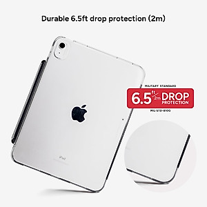 ZAGG Gear4 Crystal Palace Case for Apple iPad 11" (A16)/ 10.9 inch 10th Generation - Crystal Clear - Impact Shockproof D3O Material - 6.5ft Drop Protection