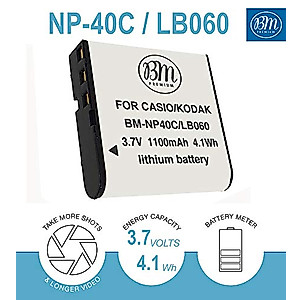 BM Premium 2 Pack of LB-060 Batteries and Dual Bay Battery Charger for Kodak PixPro AZ251, AZ361, AZ362, AZ365, AZ421, AZ501, AZ521, AZ522, AZ525, AZ526 Cameras