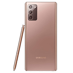 Samsung Galaxy Note 20 5G (128GB, 8GB) 6.7" AMOLED+, Snapdragon 865, Global 5G VoLTE (Fully Unlocked for AT&T, Verizon, Sprint, Metro) N981U (Mystic Bronze) (Renewed)