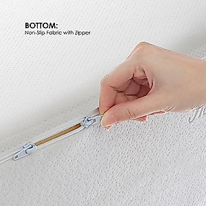 Furinno Angeland Luxury III Gel Infused Memory Foam Mattress/CertiPUR-US Certified/Pressure Relieving/Hypoallergenic, 10-Inch, King,White