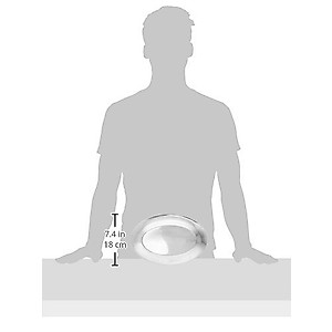 Winco Aluminum Sizzling Platter, 10-Inch, Medium