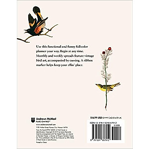 Effin' Birds Undated Monthly/Weekly Planner Calendar: A Field Guide to Identification