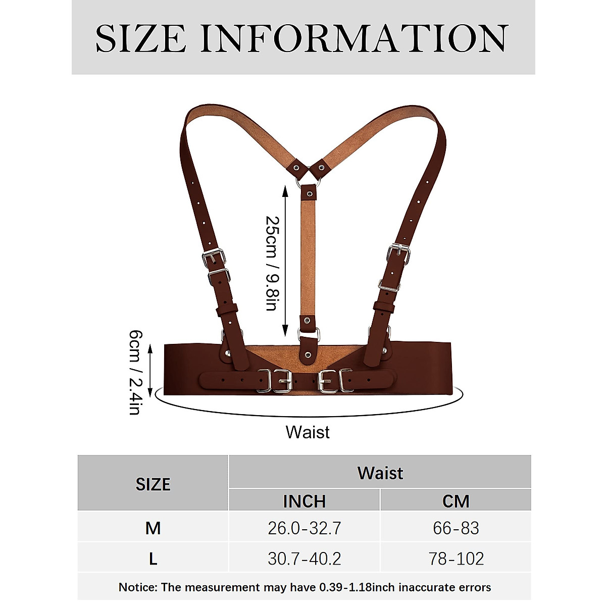 Leather Harness Belt Women Gothic Accessories Body Chain Belt Rave Halloween for Dresses