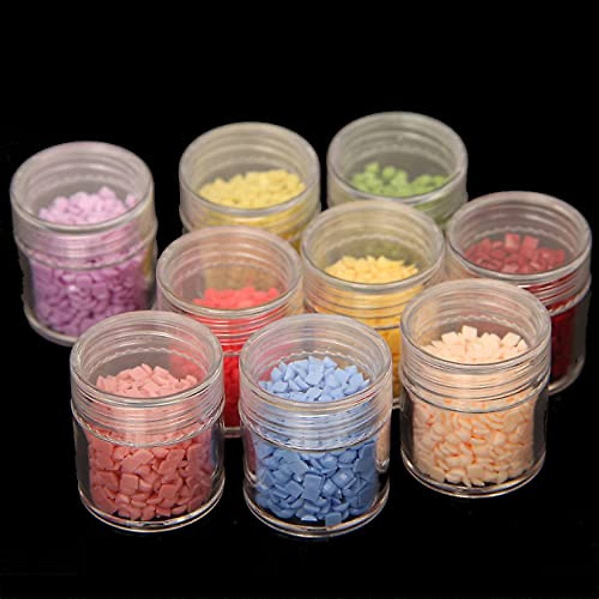 Transparent Diamond Painting Storage - Bulk Bottles, Small Crafts Storage Organizers for Crystal Beads Studs Buttons