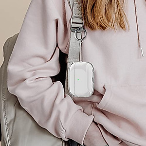 Foweroty Compatible Airpods Pro 2/1 Case Clear, Soft TPU Transparent Protective Cover for Women Men Shockproof iPods Pro 2 Case Skin for Airpods Pro 2/1 Charging Case，Clear