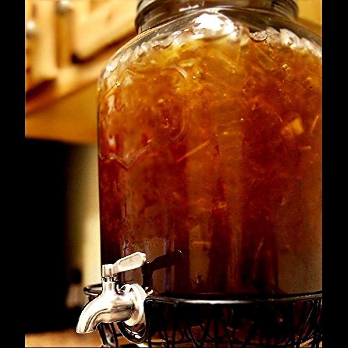 Stainless Steel Replacement Spigot for Beverage Dispenser with Screen Filter - Ice Tea, Kombucha, Lemonade - Also works with Ceramic Porcelain Crock and -type Water Filtration Systems