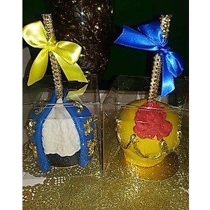 Yesland 50 PCS Candy Apple Box With Hole Top, Clear PET Gift Boxes for Caramel Apples, Ornament, Treats & Party Favors for Wedding, Party or Baby Shower - 4" x 4" x 4"